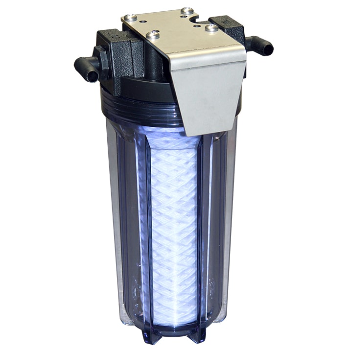 Fine filter housing with connection and angle | Fine filter housing ...